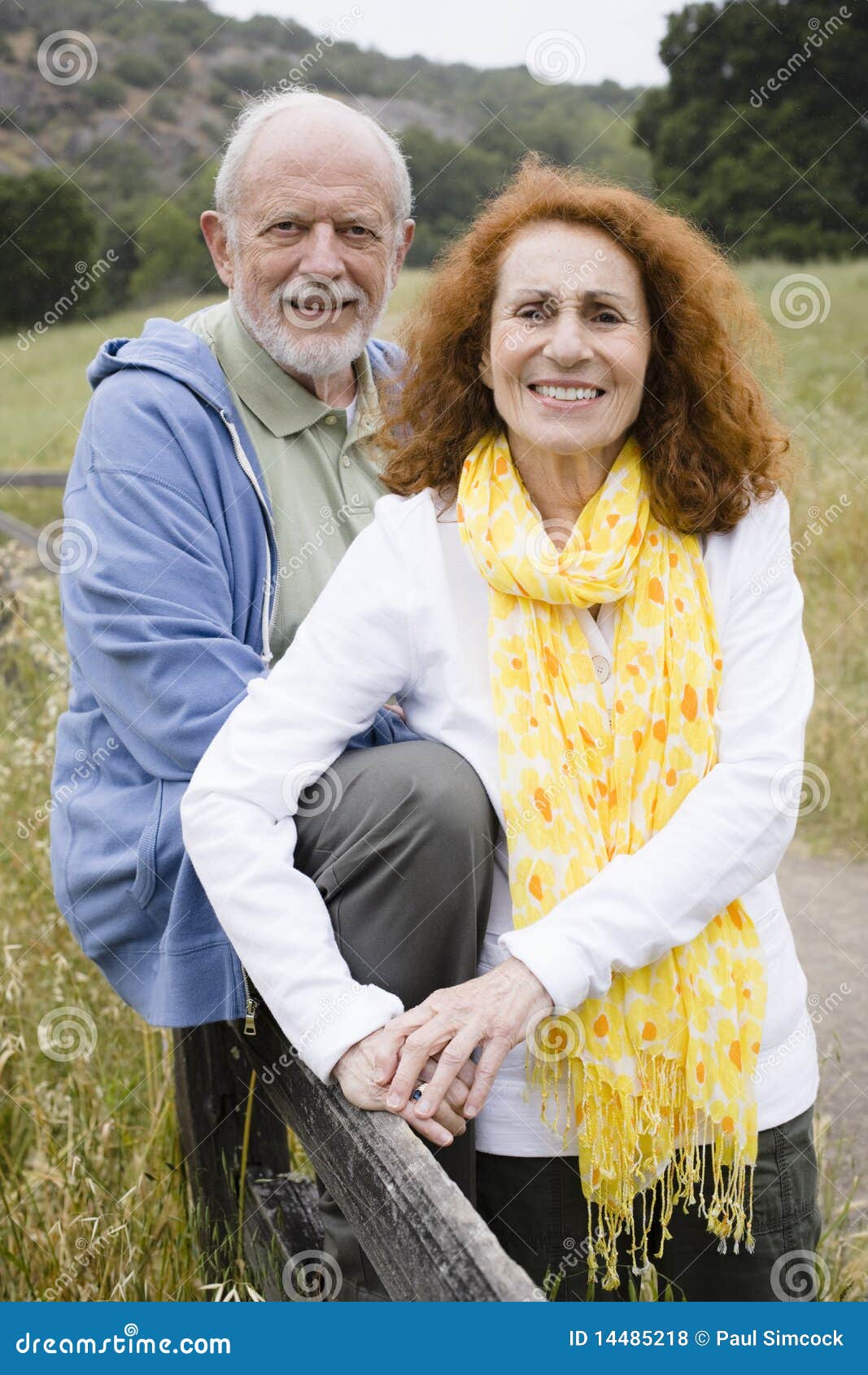 Happy Senior Couple stock photo. Image of pensioner, nature - 14485218