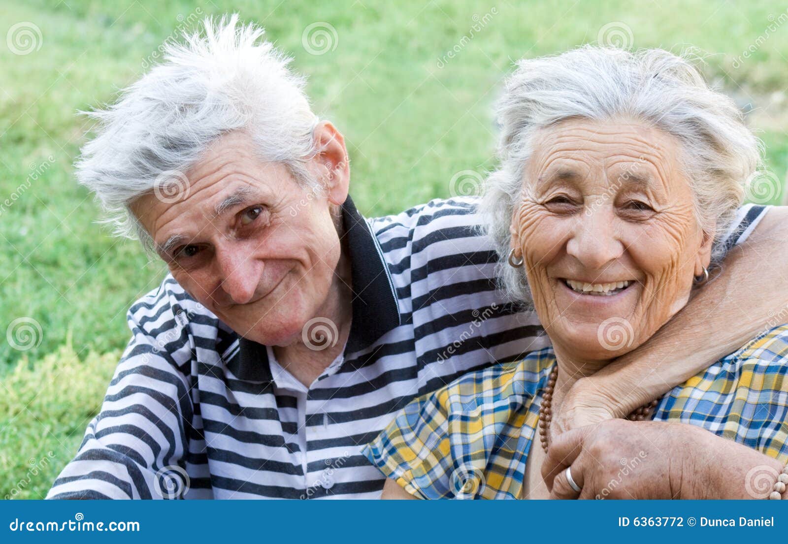 Happy senior couple stock photo. Image of nature, embracing - 6363772
