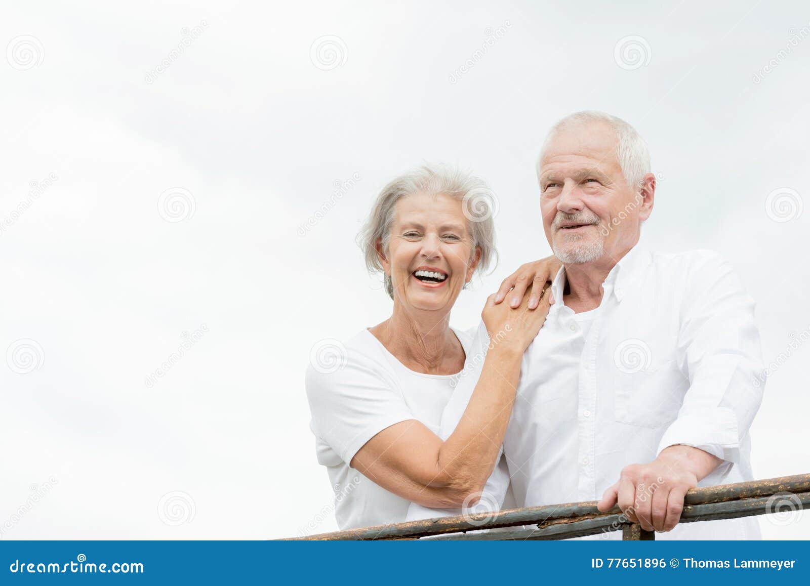 Happy senior couple stock photo. Image of female, romantic - 77651896