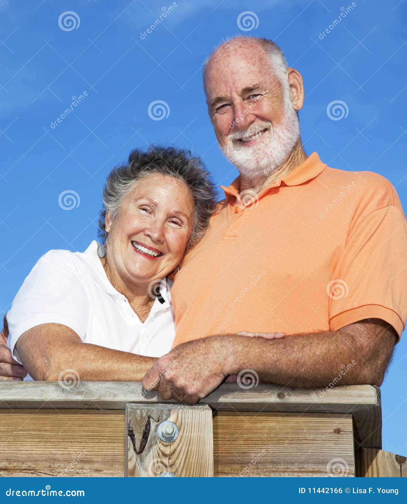 Happy Senior Couple Outdoors Stock Photo - Image of cute, married: 11442166