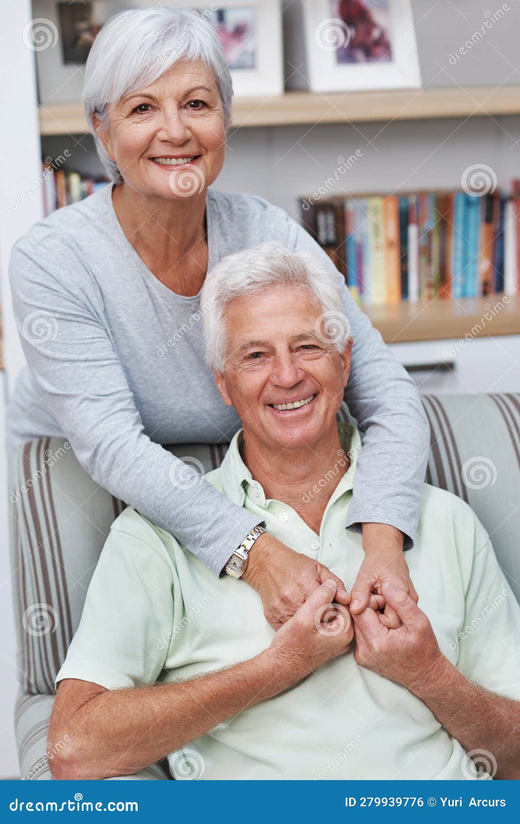 Happy Senior Couple Portrait And Hug For Love Romance Or Embrace In
