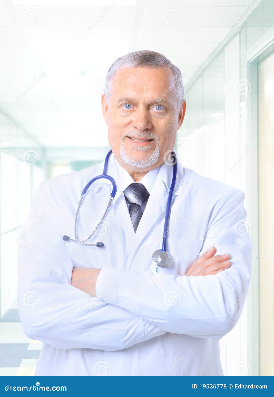 Happy senior doctor stock photo. Image of hand, human - 19536778