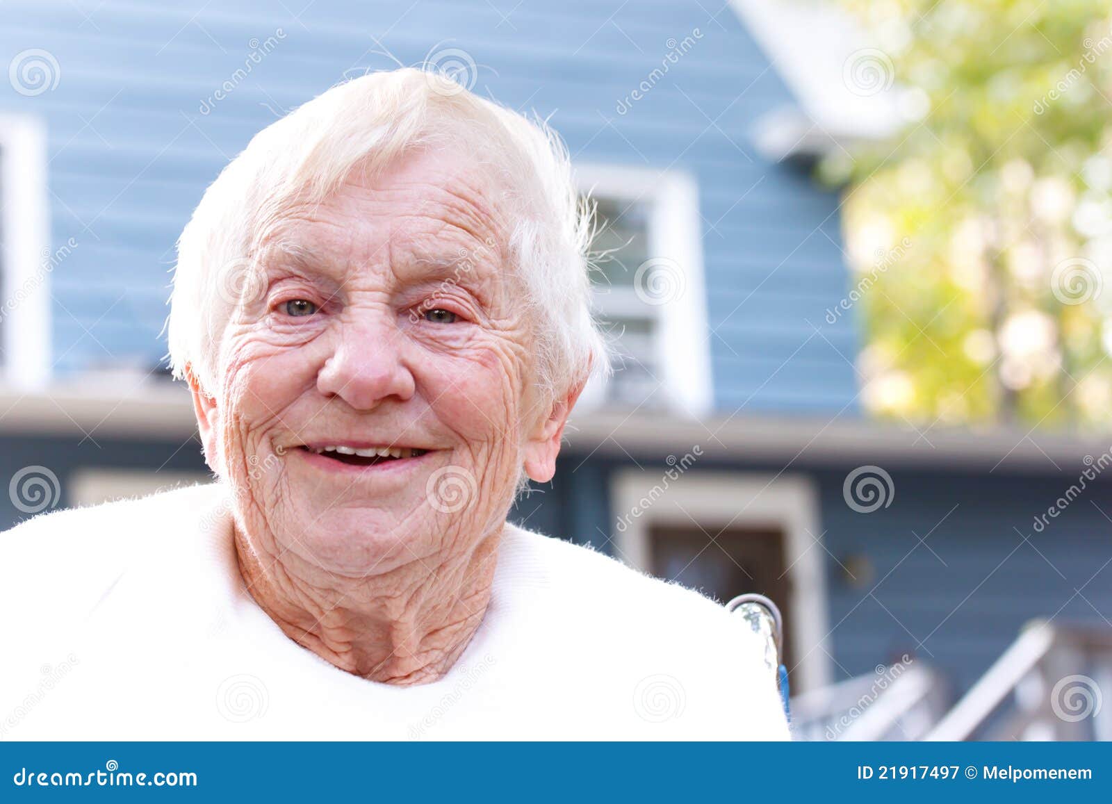 Happy senior lady stock image. Image of laughing, elderly - 21917497