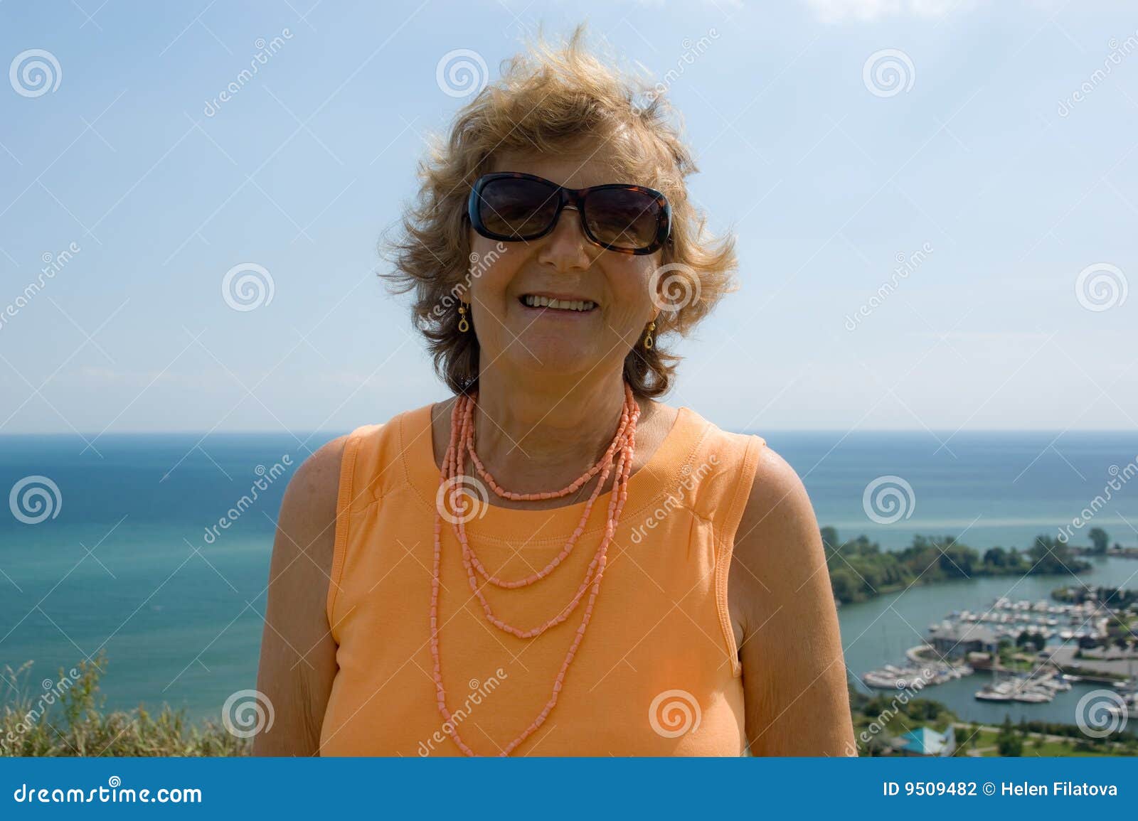 Happy senior lady stock photo. Image of elderly, portrait - 9509482