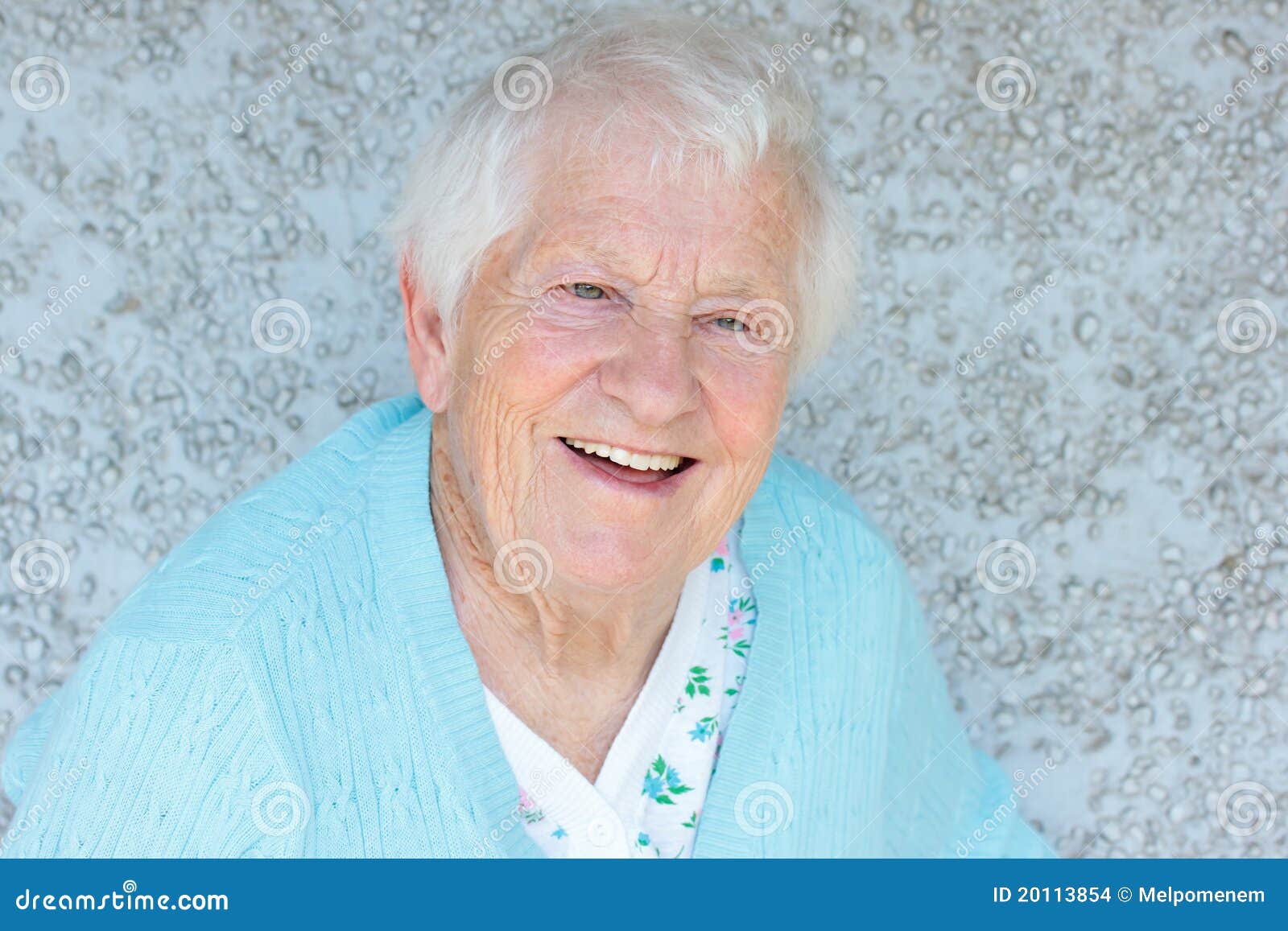 Happy senior lady smiling stock photo. Image of granny - 20113854