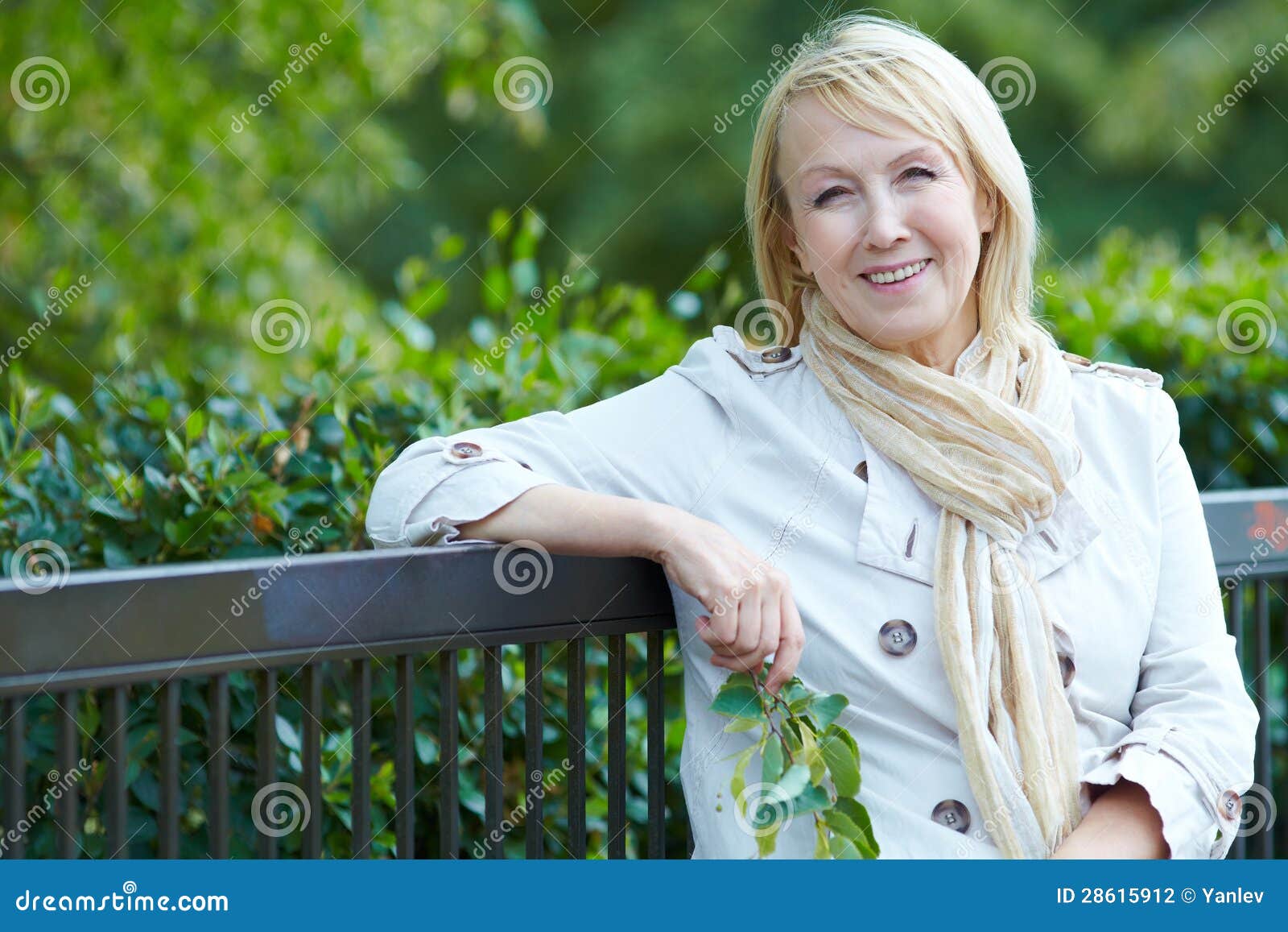Happy senior woman stock photo. Image of blonde, female - 28615912