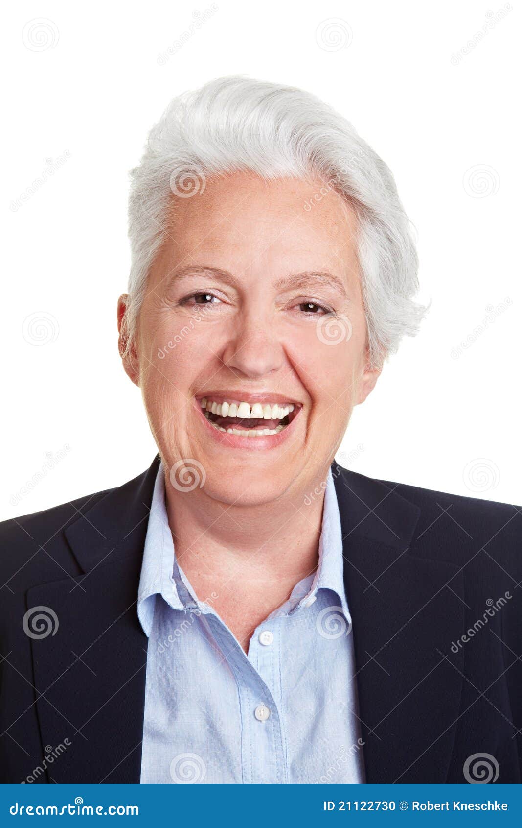 Happy Senior Woman Head Shot Stock Photo - Image of happy, self: 21122730