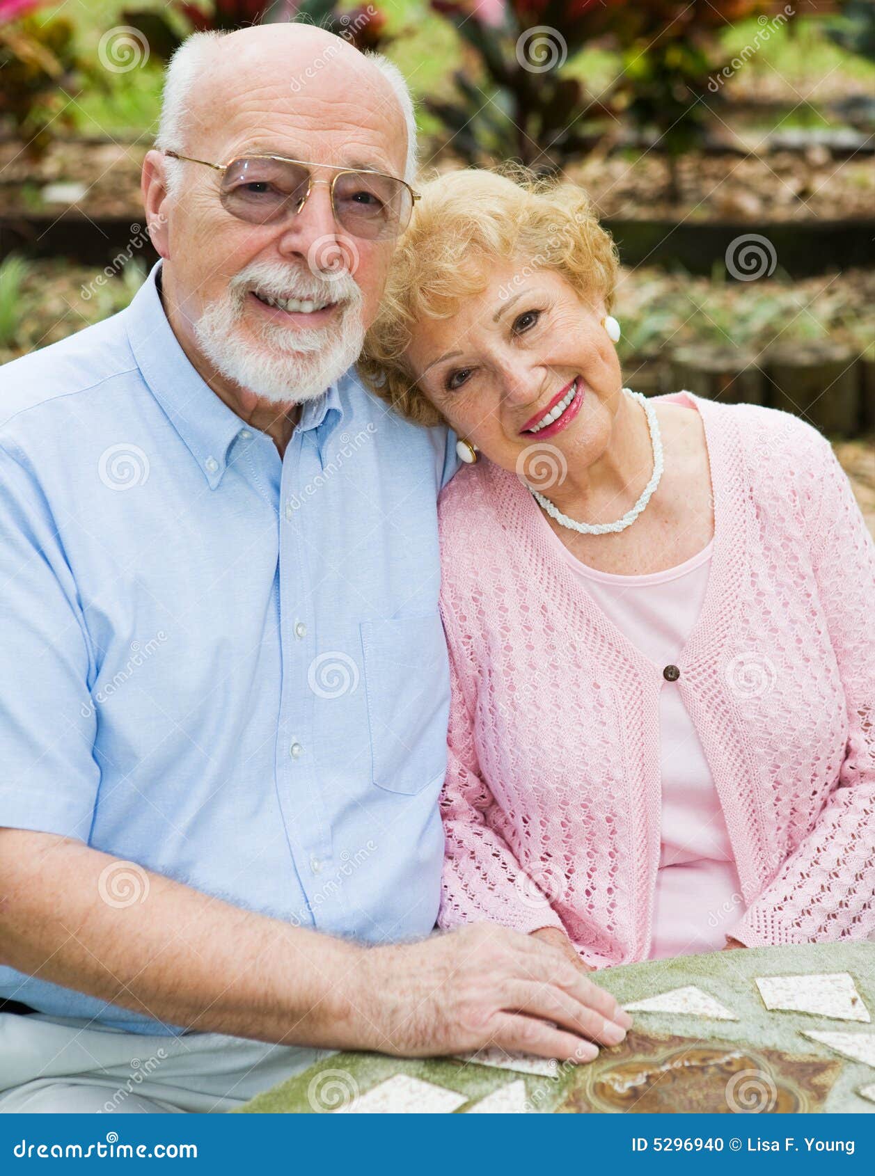 Happy Seniors in Love stock photo. Image of gray, romance - 5296940