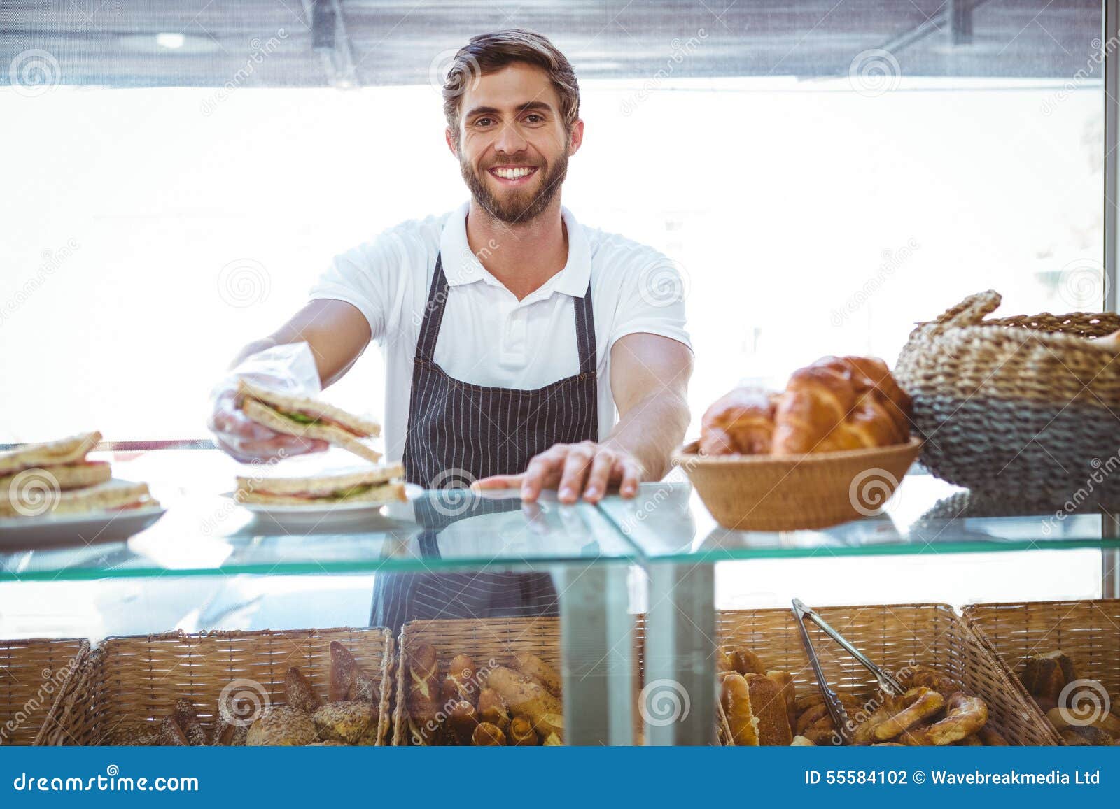 Happy Server Showing Sandwich Camera Stock Photos - Free & Royalty-Free ...