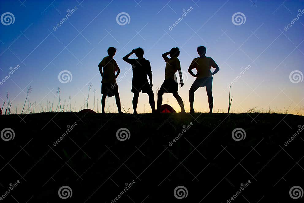 Happy shadow stock image. Image of meeting, shadow, human - 25400691