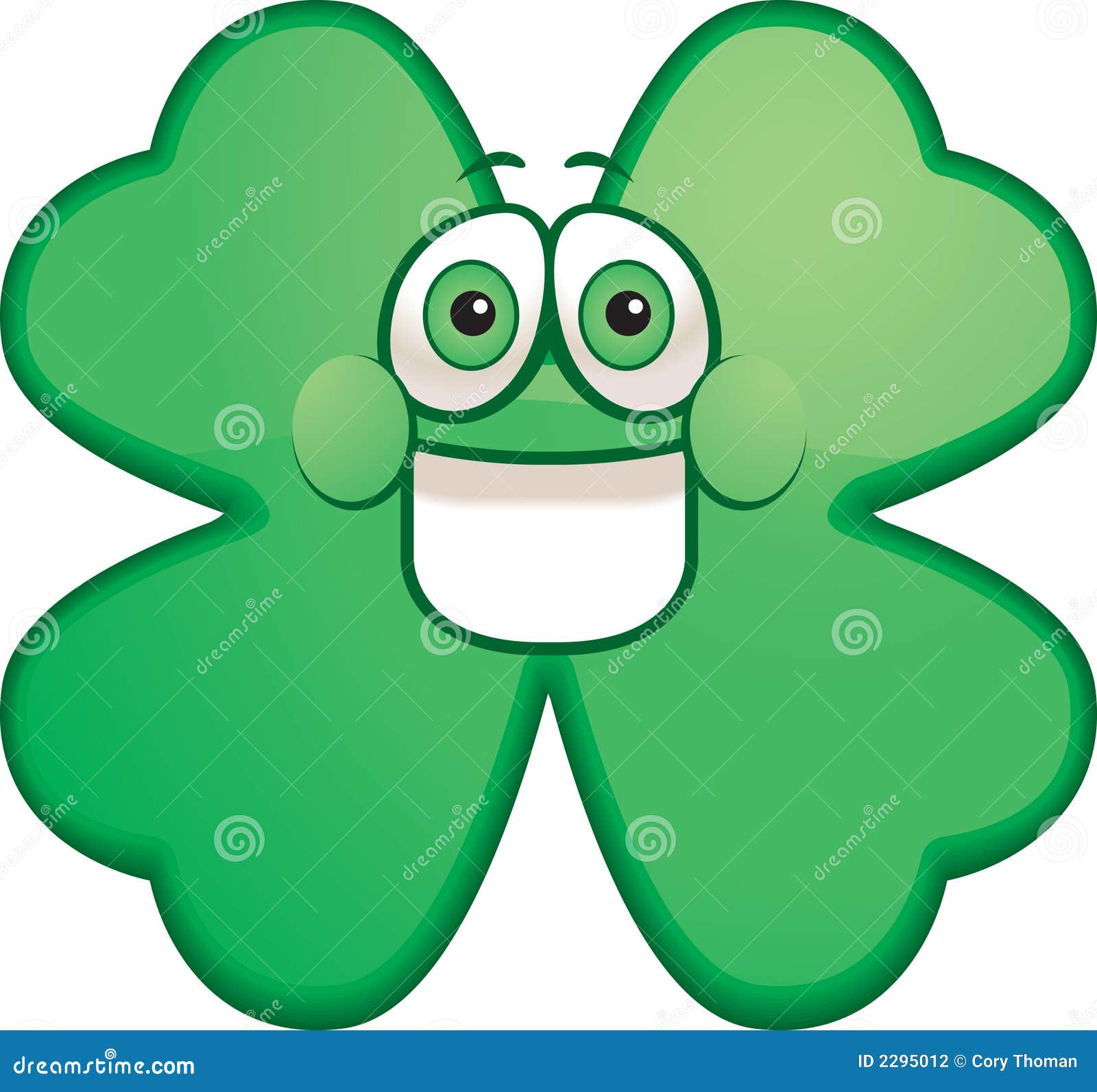 Happy Shamrock stock vector. Illustration of patrick, saint - 2295012
