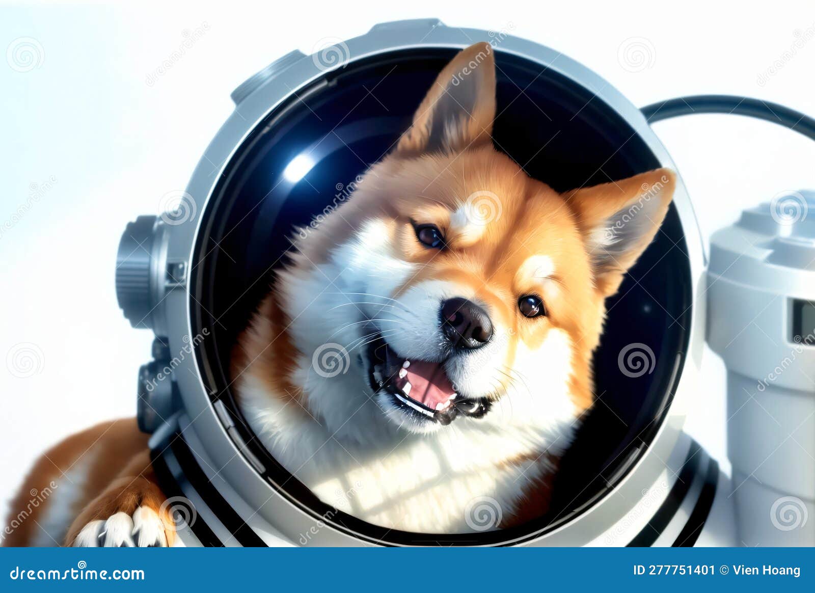 Happy Shiba Inu Dog in Space Stock Image - Image of cute, paws: 277751401