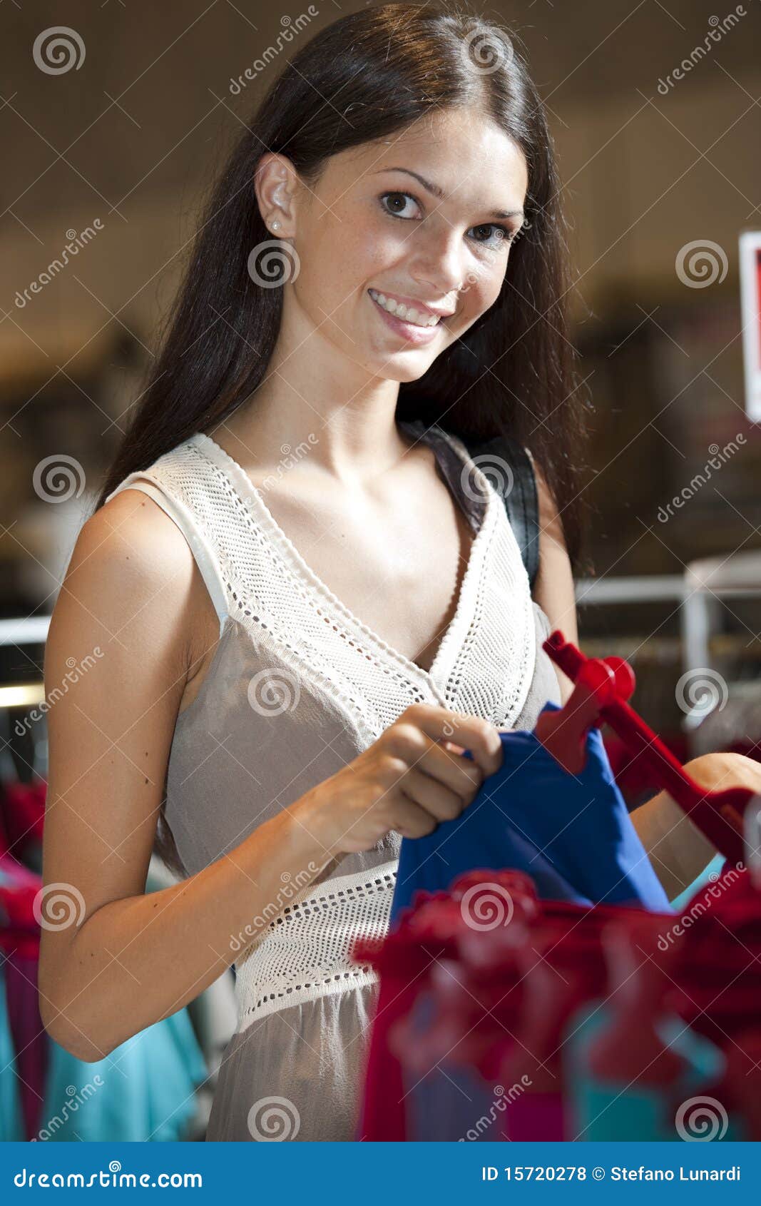Happy shopper! stock photo. Image of attractive, beauty - 15720278