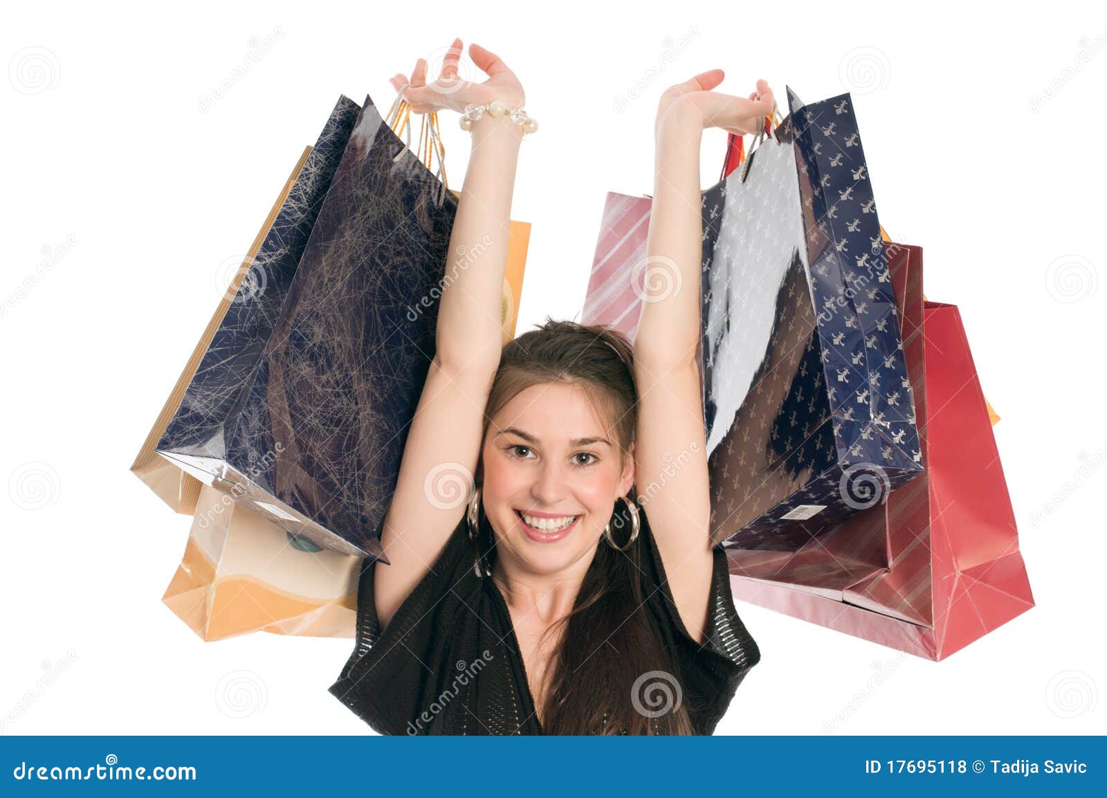 Happy shopper stock photo. Image of spend, shopper, gesture - 17695118