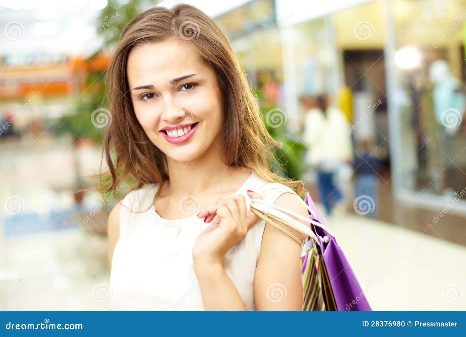 Happy shopper stock photo. Image of happiness, adult - 28376980