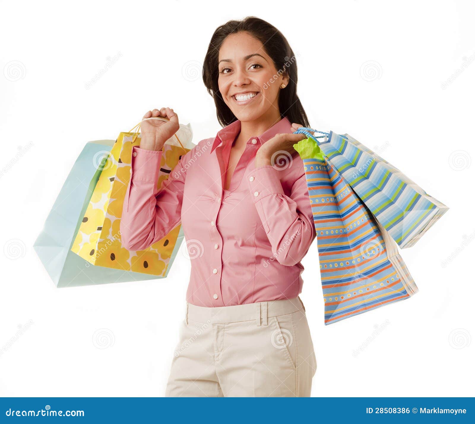 Happy Shopper stock photo. Image of colorful, color, pint - 28508386