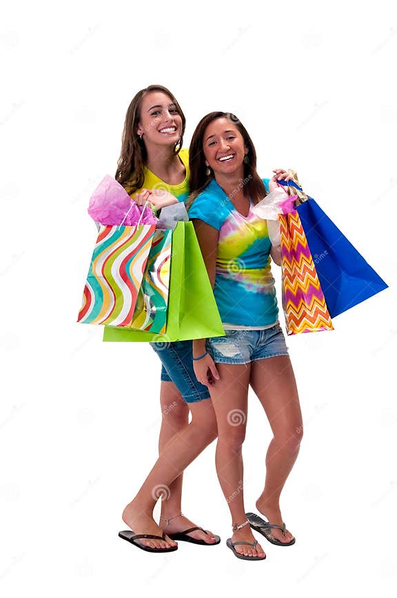 Happy shoppers stock image. Image of people, attractive - 11096665
