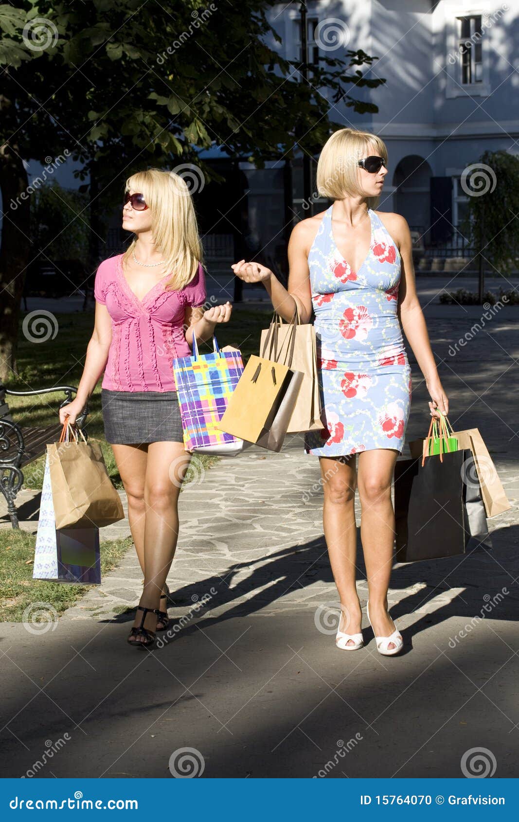 Happy shoppers stock photo. Image of beauty, life, happy - 15764070
