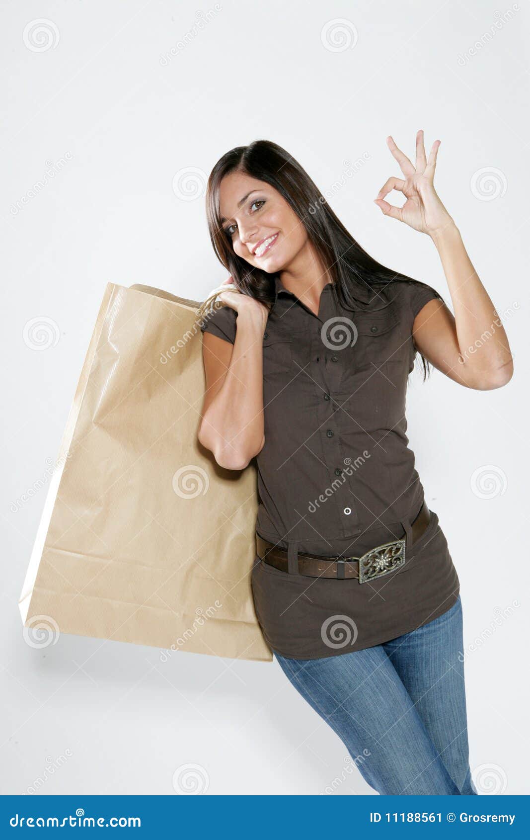 Happy shopping woman stock image. Image of happiness - 11188561