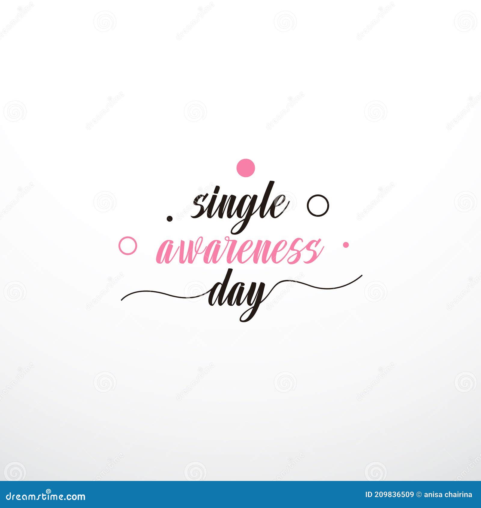 Happy Single Day Vector Design Template Background Stock Vector ...