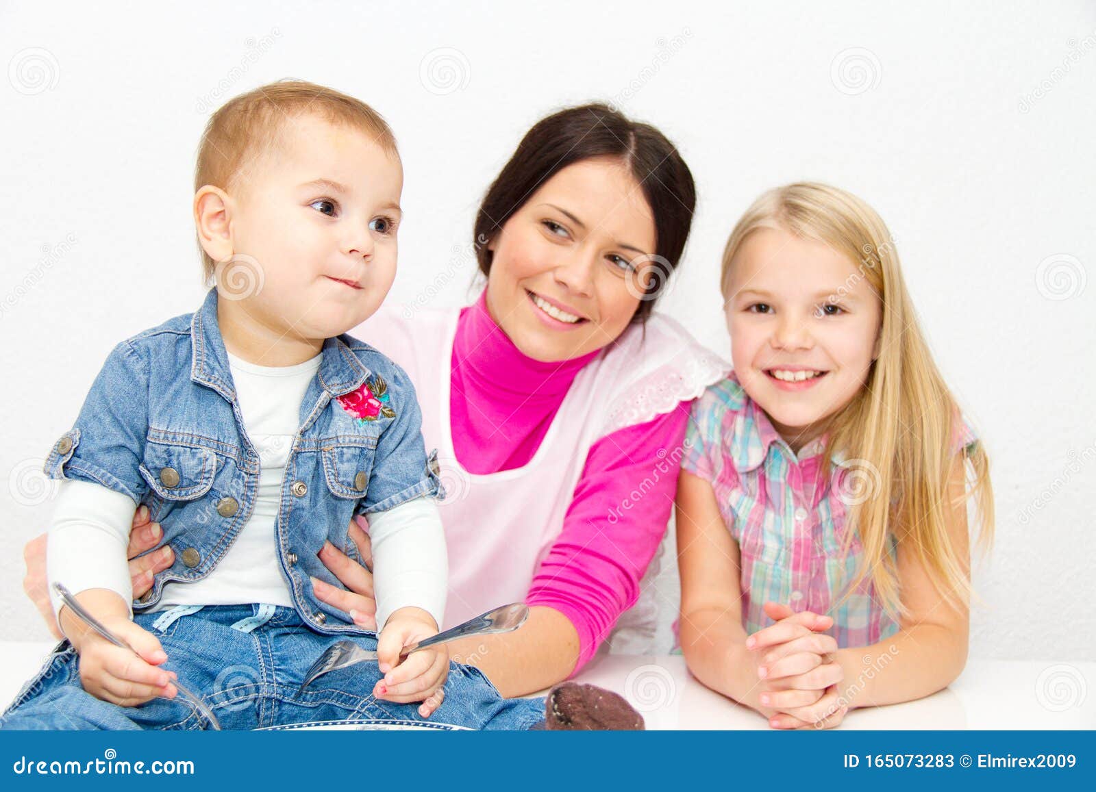 Happy Sisters Cooking in the Kitchen Stock Image - Image of knife ...