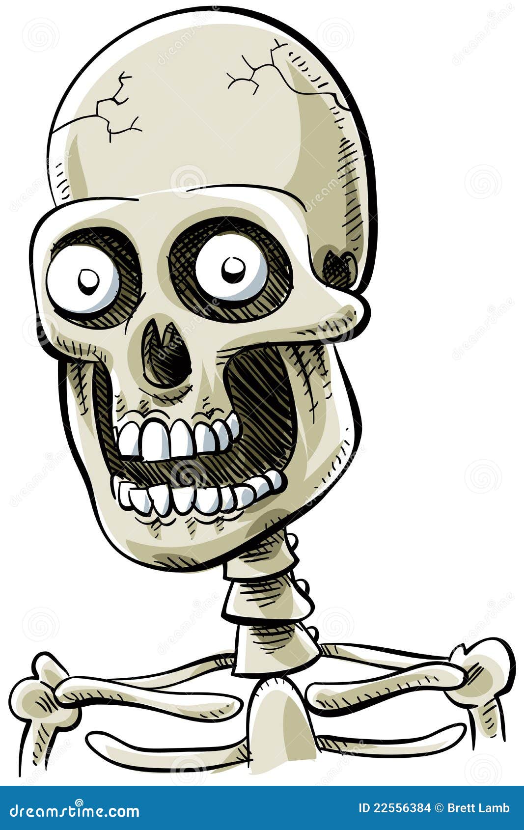 Happy Skull stock illustration. Illustration of skull - 22556384