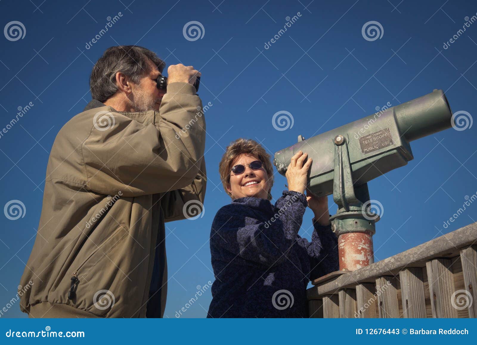 Happy Skywatching and Birdwatching Stock Image - Image of jetty ...