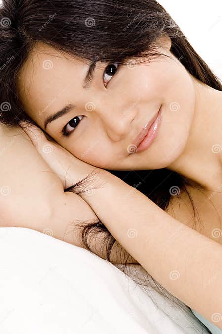Happy Sleeper stock image. Image of ethnic, casual, hair - 411683