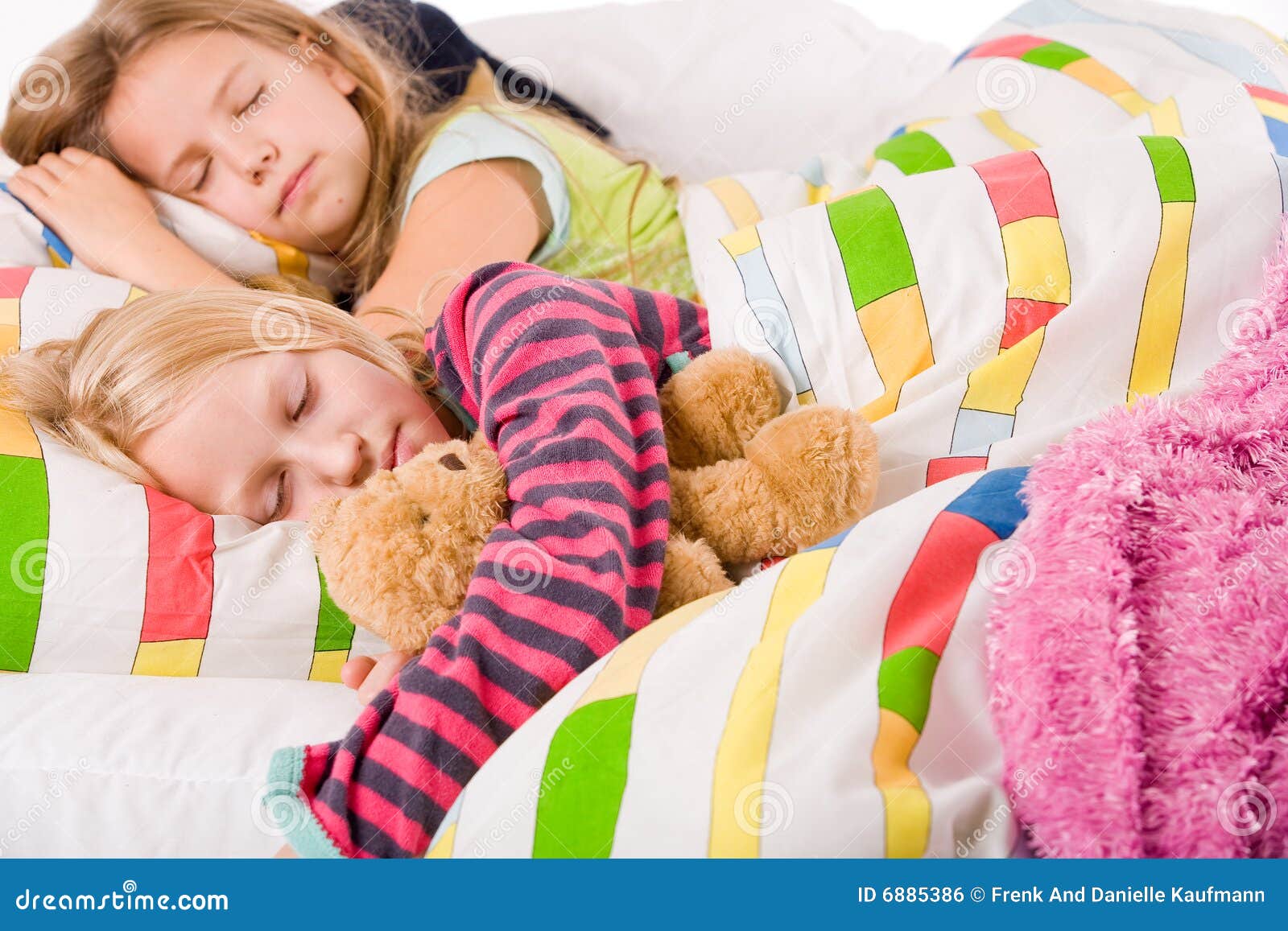 Happy sleeping stock photo. Image of friends, girls, blond - 6885386