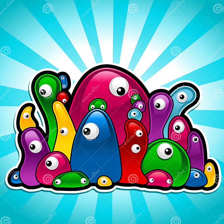 Happy Slimy Party stock vector. Illustration of vector - 23321083