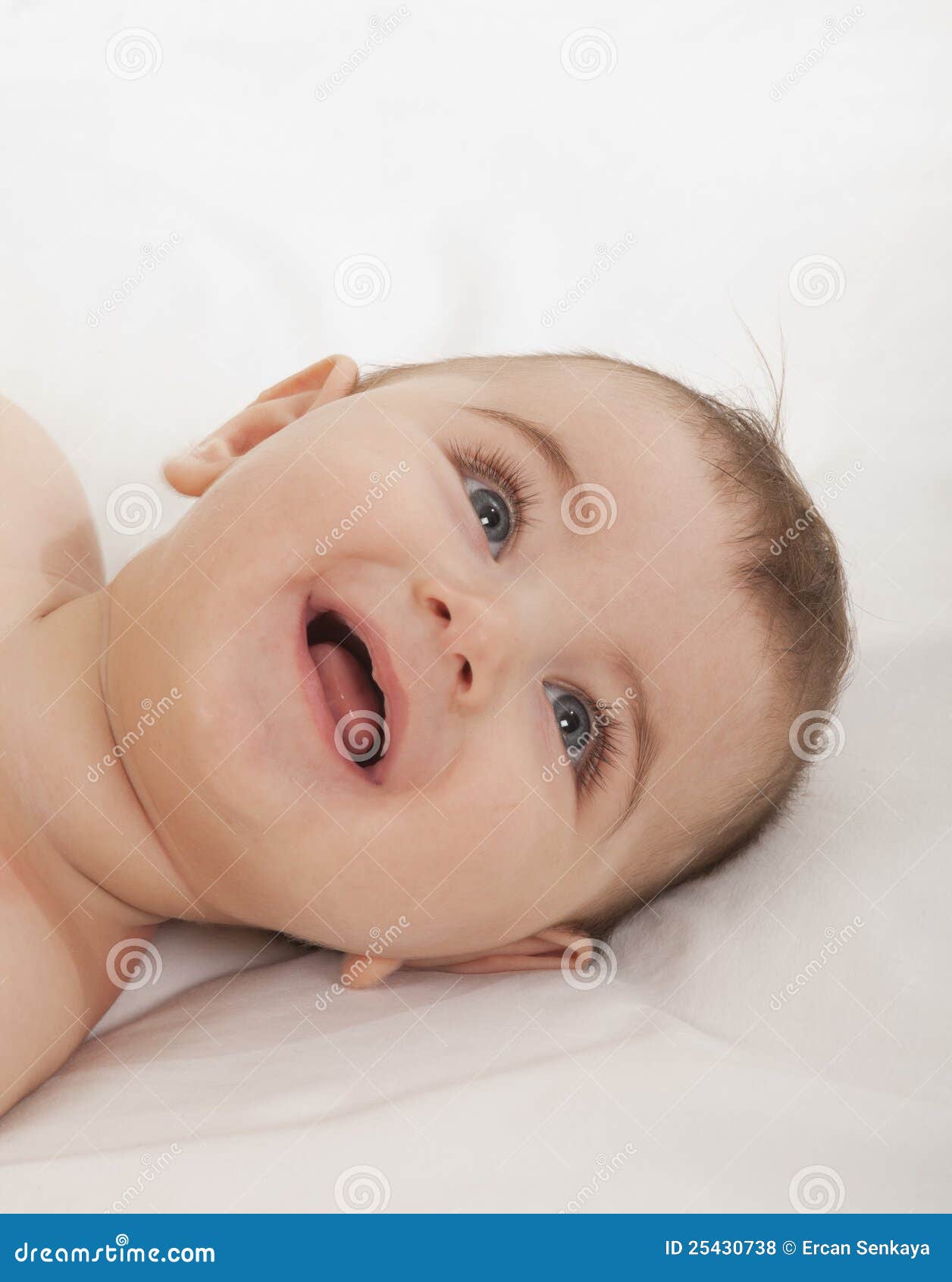 Happy small baby stock photo. Image of drying, healthy - 25430738