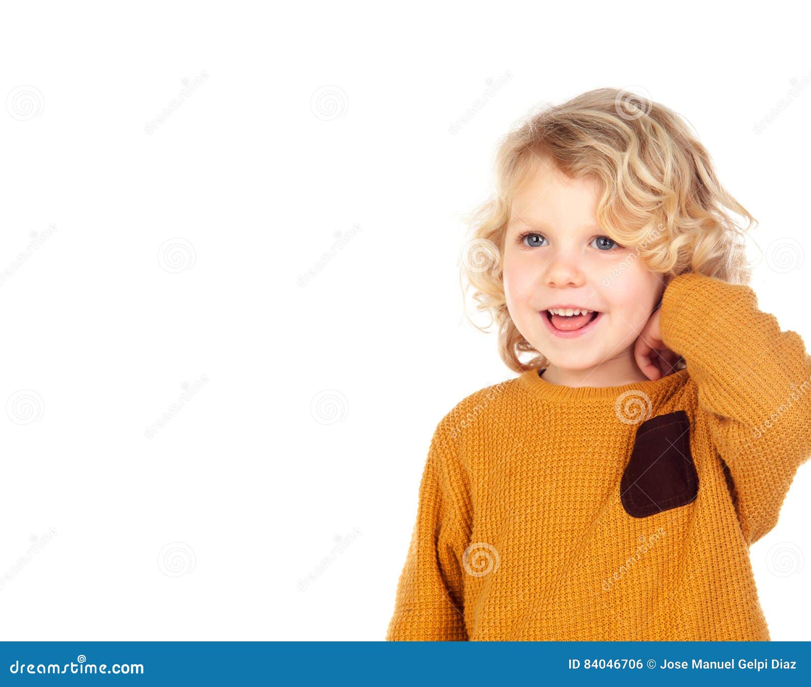 Happy Boy Scratching Head At Home Royalty-Free Stock Photo ...