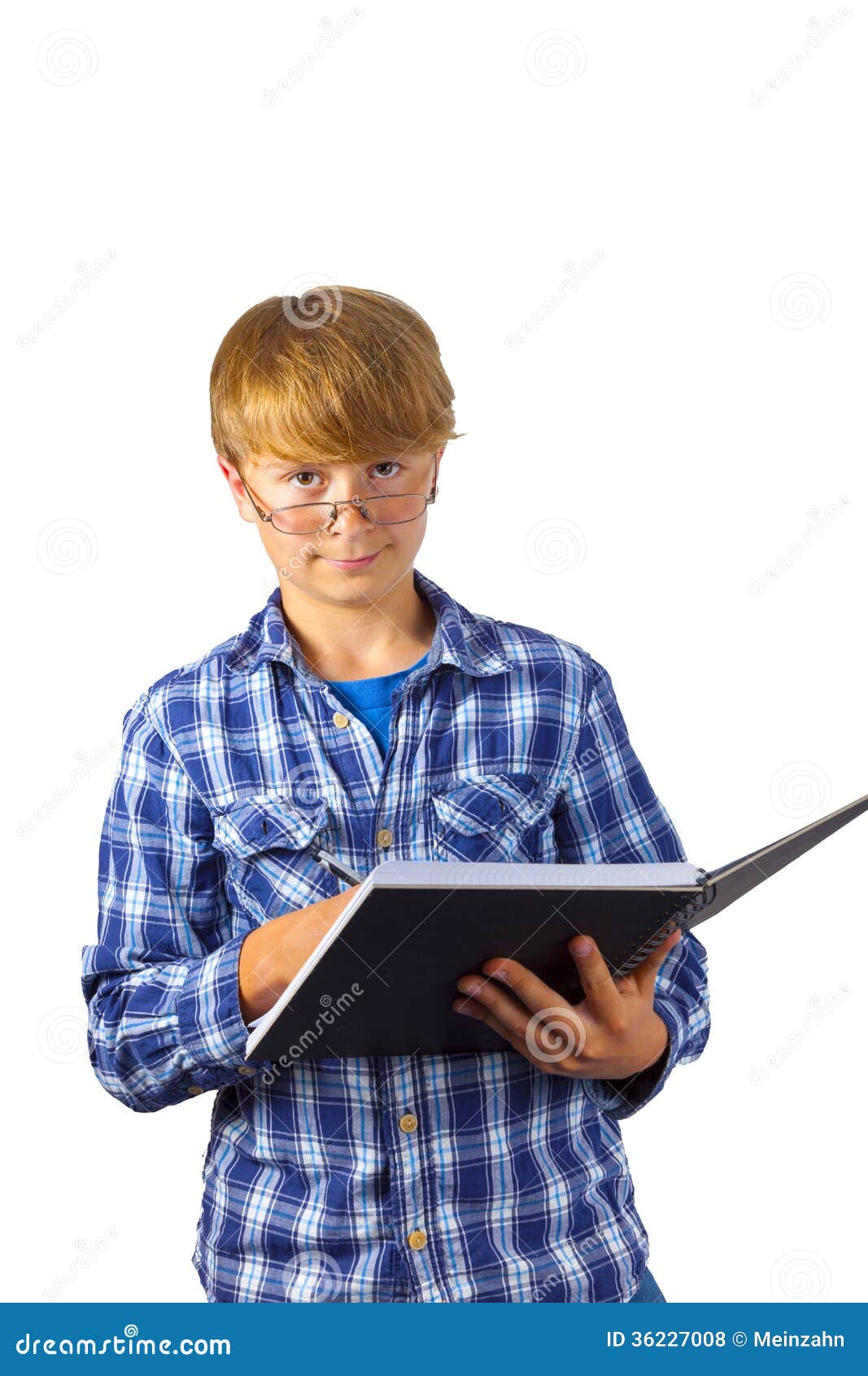 Happy smart boy is reading stock photo. Image of modern - 36227008