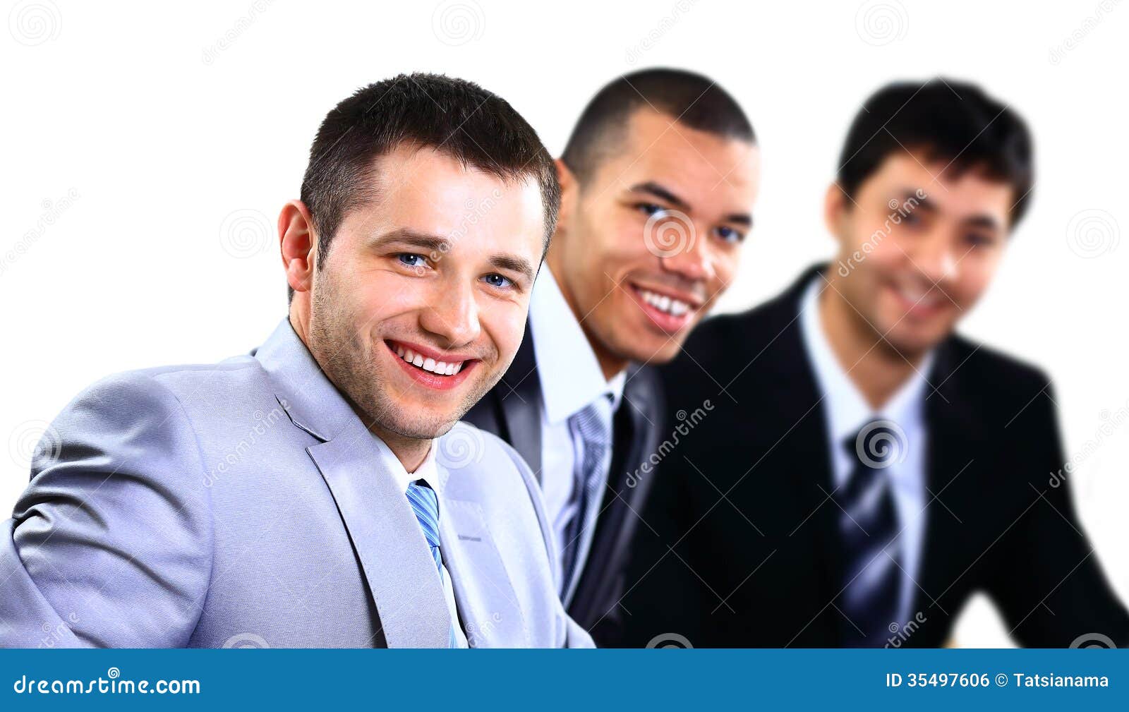 Happy Smart Business Man with Team Mates Stock Photo - Image of career ...