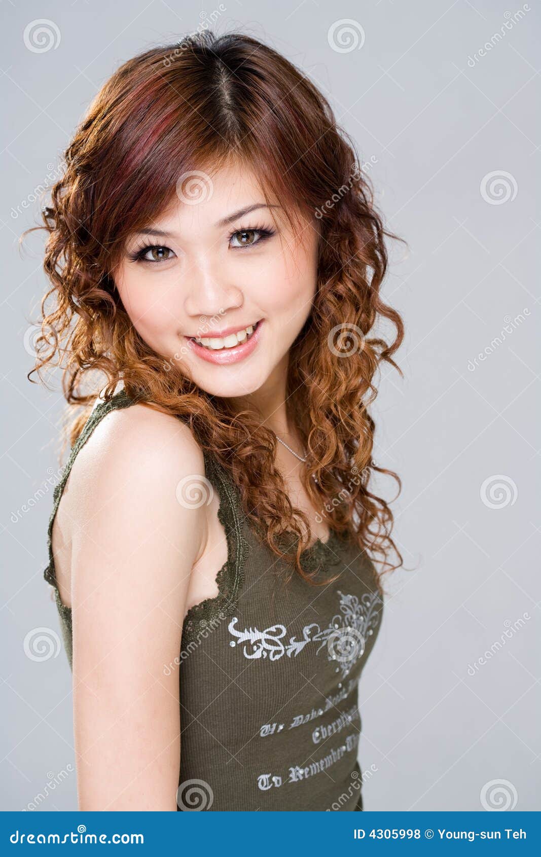 Happy smile asian woman stock photo. Image of cheerful - 4305998