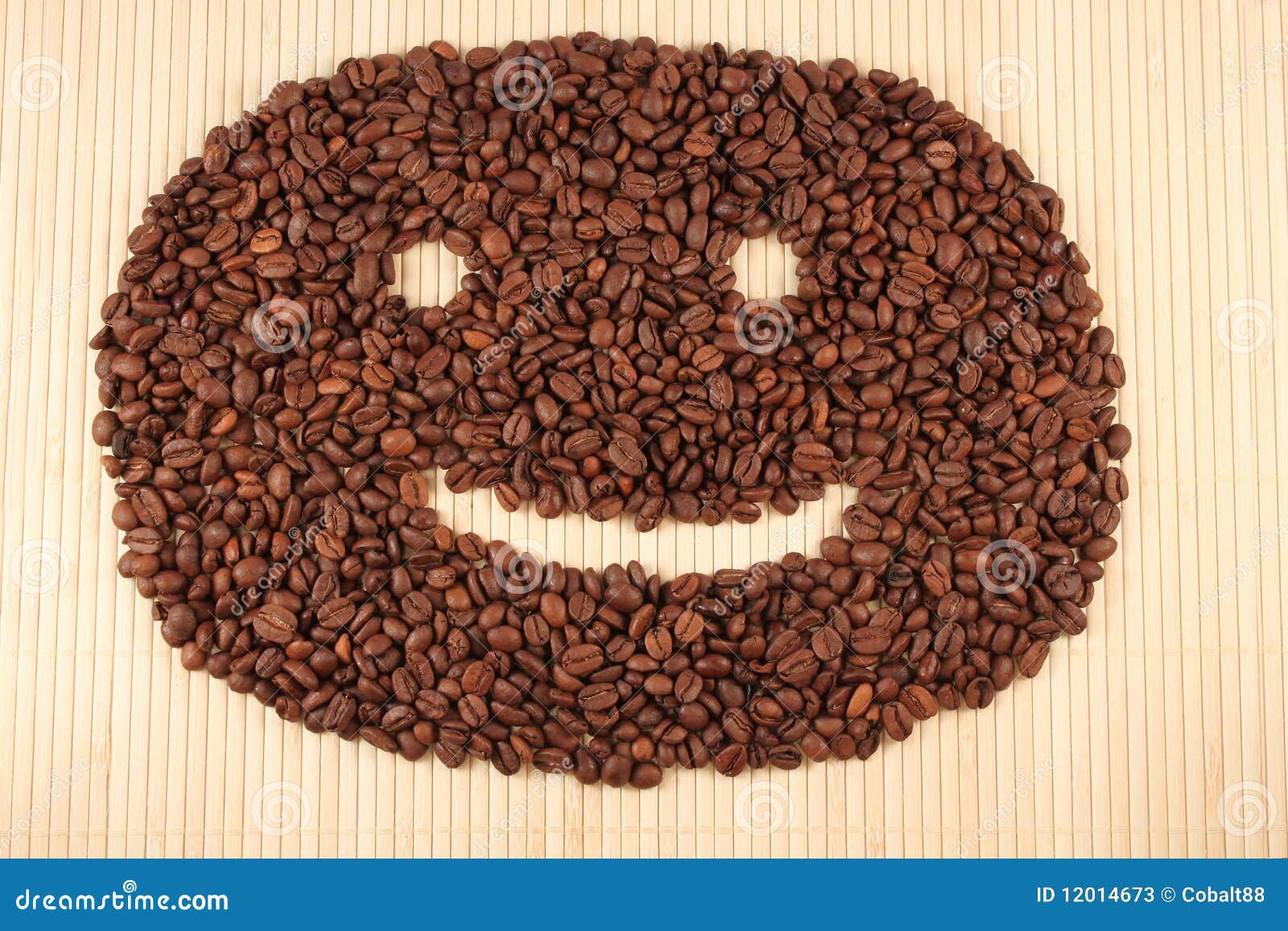 Happy Smile from Coffee Beans. Stock Image - Image of macro, freshly ...