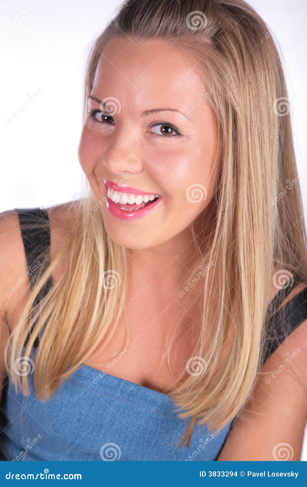 Happy smile girl face stock photo. Image of beauty, cheerful - 3833294