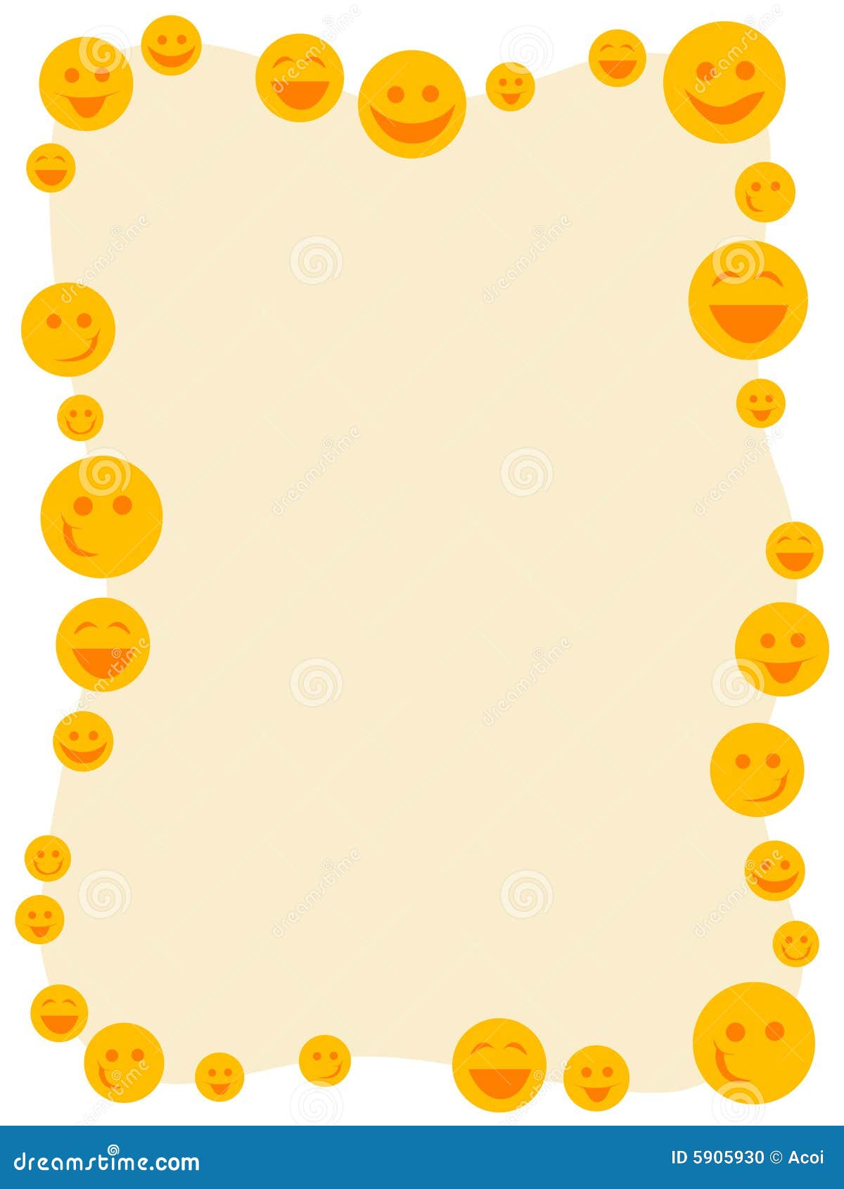 Happy smiles stock vector. Illustration of cheerful, rectangle - 5905930