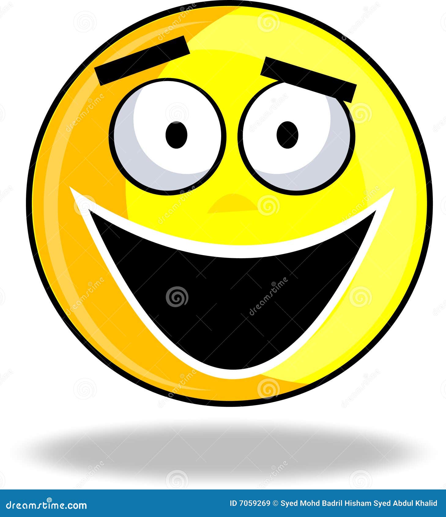 Happy smiley stock vector. Illustration of happiness, smiley - 7059269