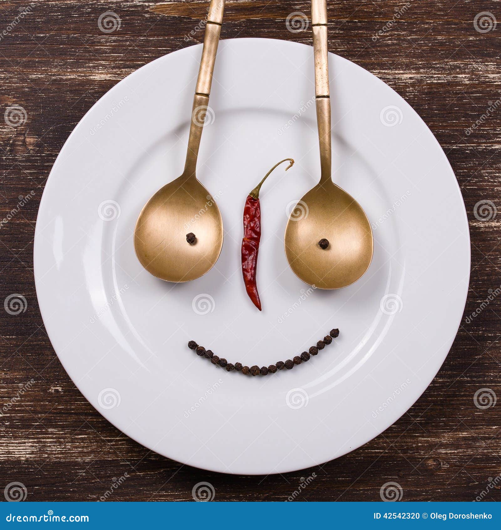 Happy Smiley Face On Dish Plate Royalty-Free Stock Image ...