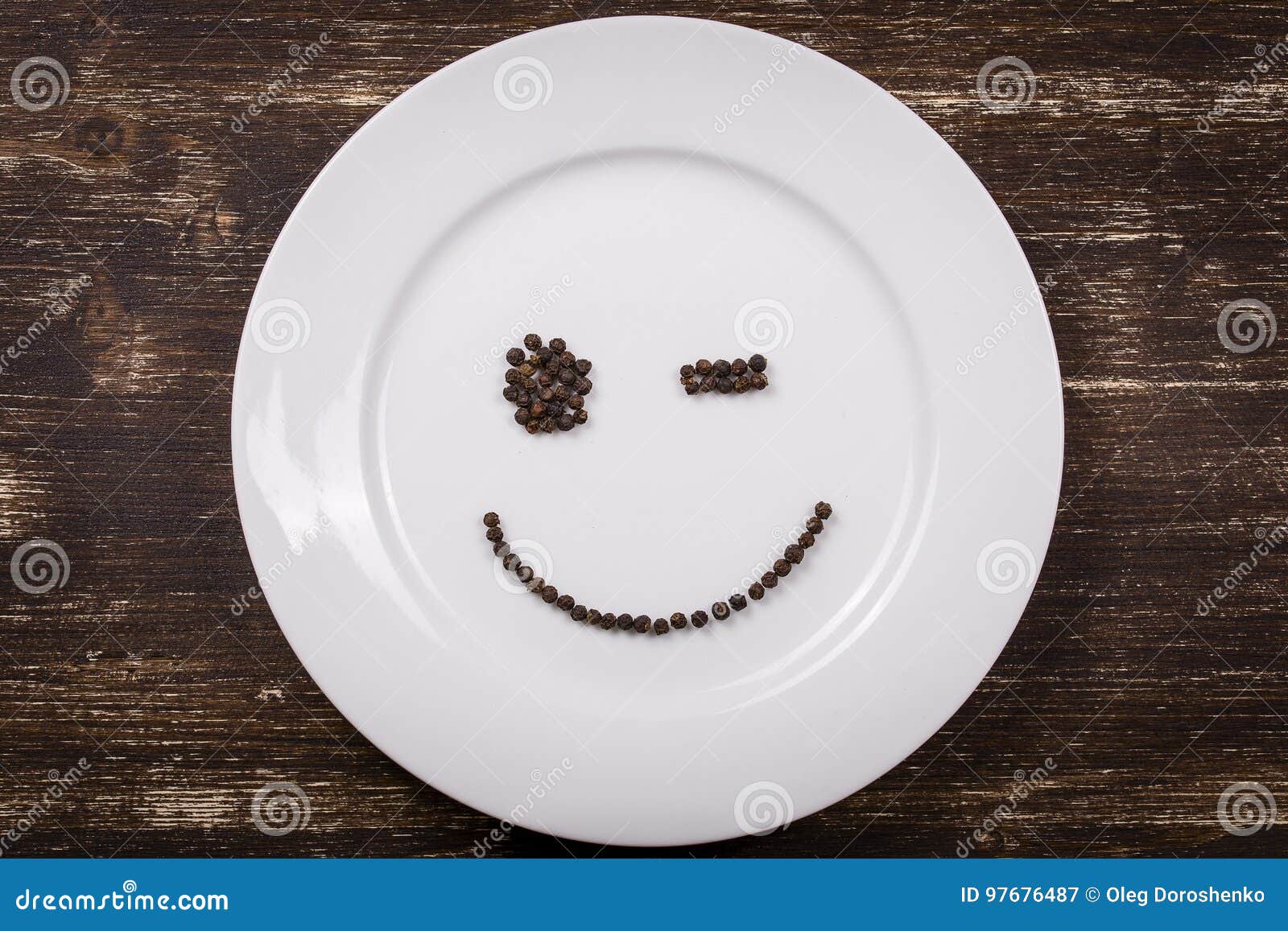 Happy Smiley Face on Dish Plate Stock Image - Image of icon, food: 97676487