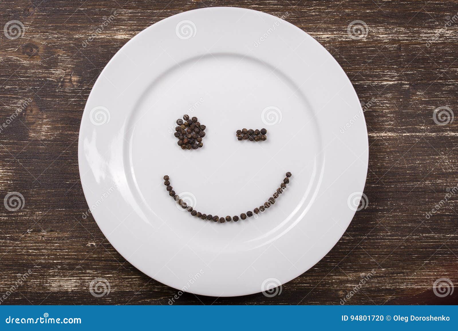 Happy Smiley Face on Dish White Plate Stock Photo - Image of natural ...