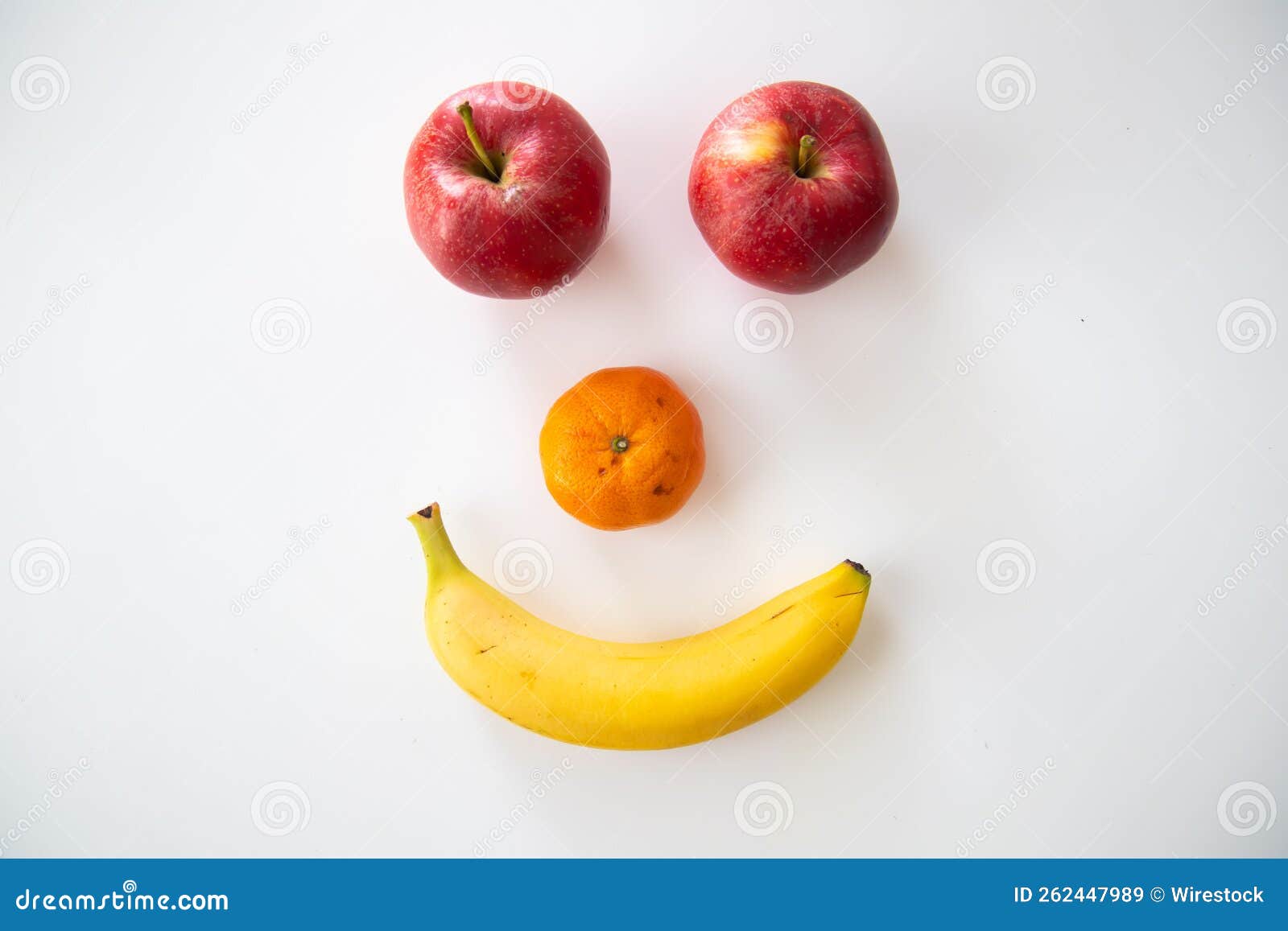 Happy Smiley Face Made Out of Fruits Stock Image - Image of composition ...