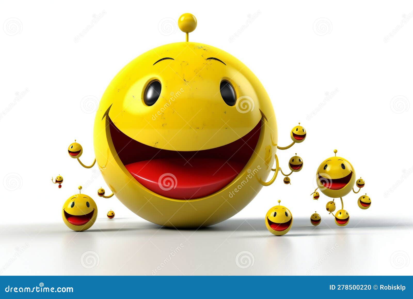 Happy smiley face mascot stock illustration. Illustration of emoticon ...
