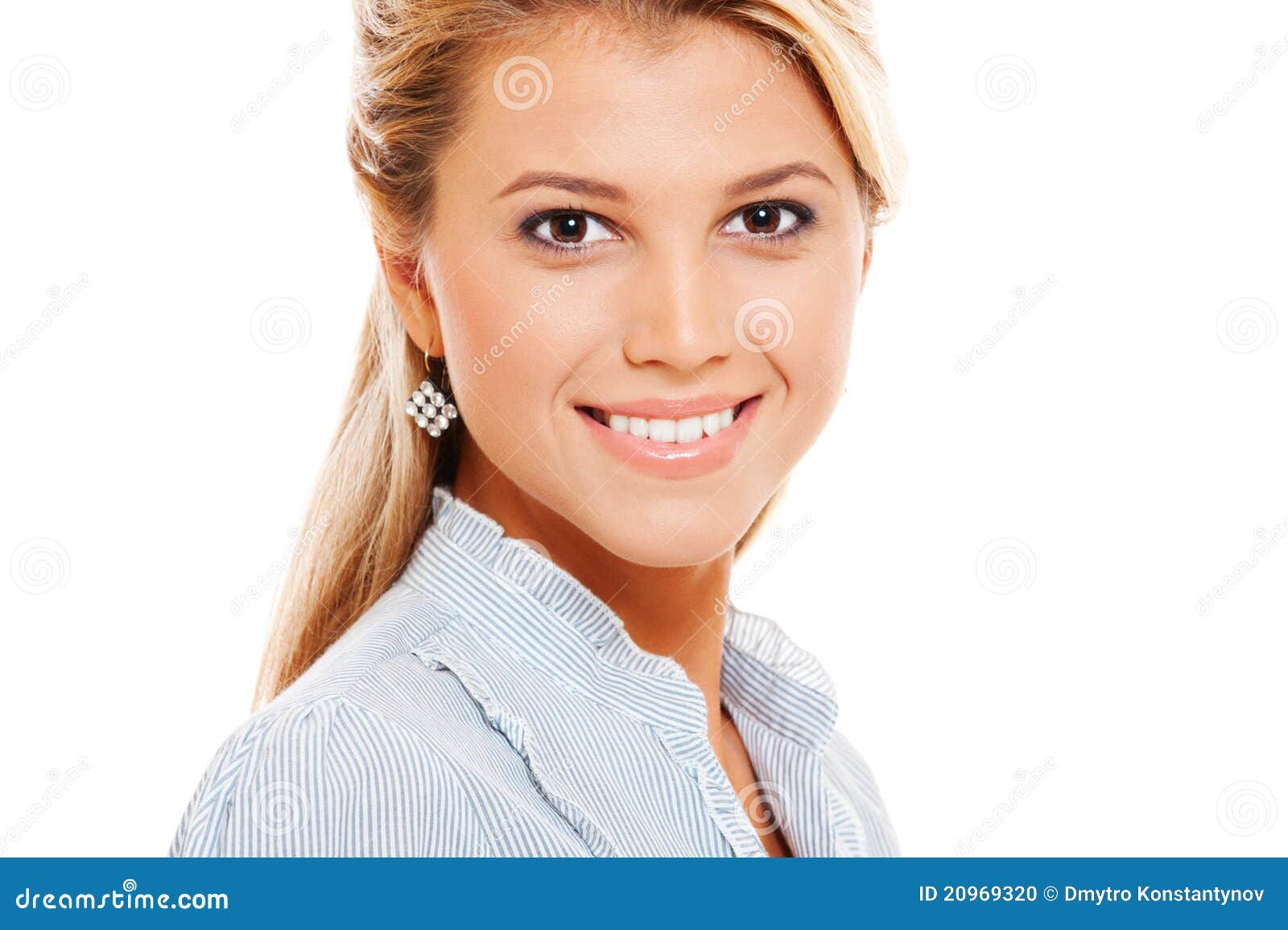 Happy, Smiley Little Caucasian Boy Isolated On White Studio Background ...
