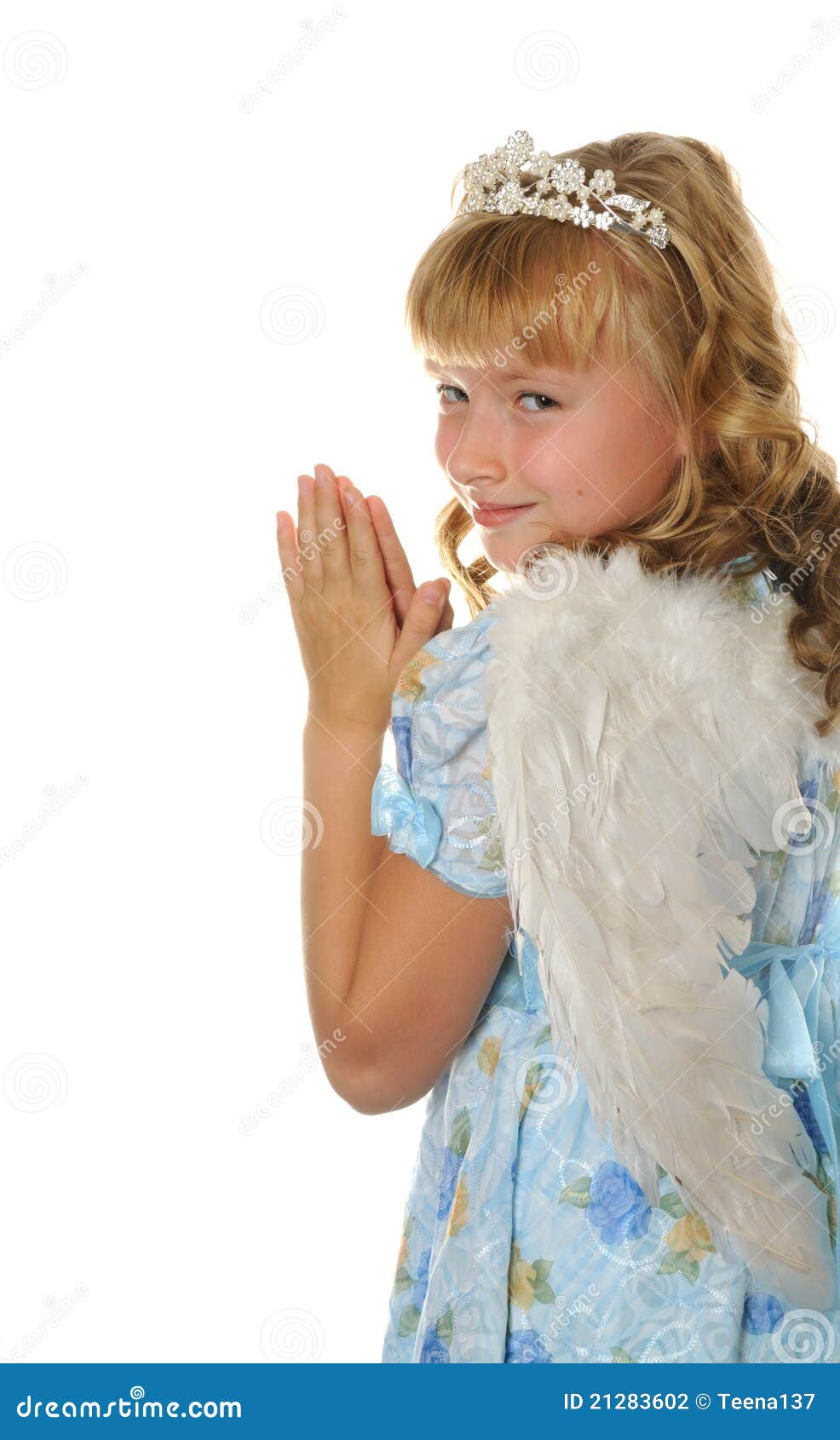 Happy smiling angel stock photo. Image of hair, joyful - 21283602