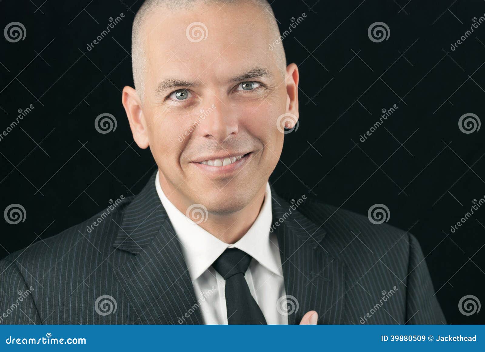 Happy Smiling Bald Man stock image. Image of buddhist - 39880509