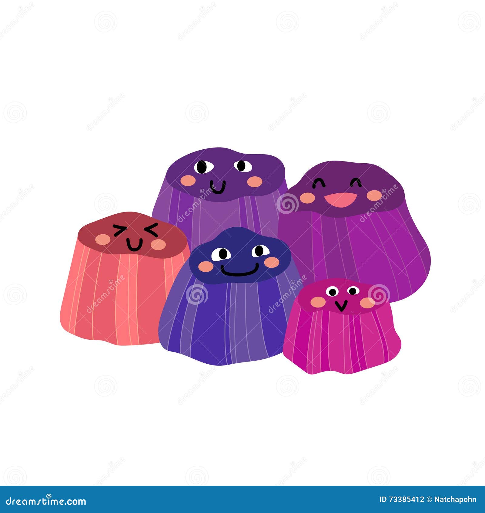 Happy Smiling Barnacles Cartoon Character. Stock Vector - Illustration ...