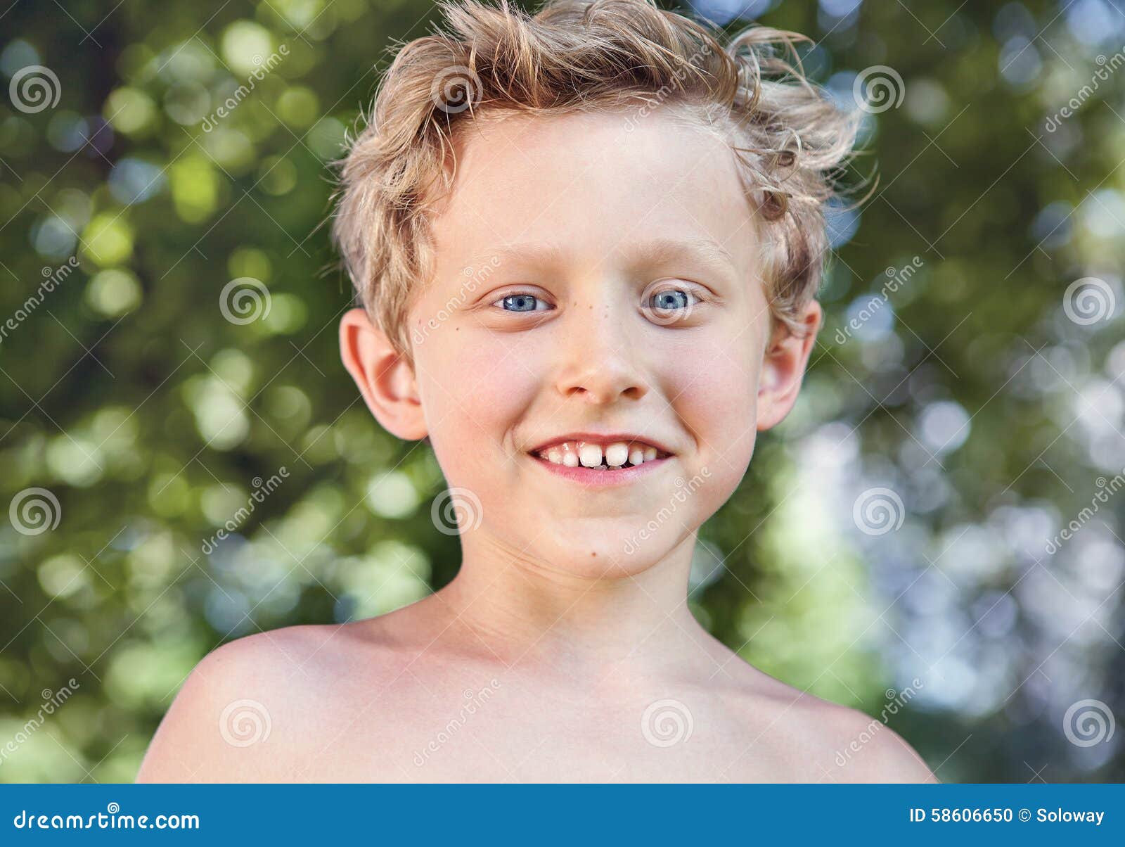 Happy smiling boy portrait stock photo. Image of face - 58606650