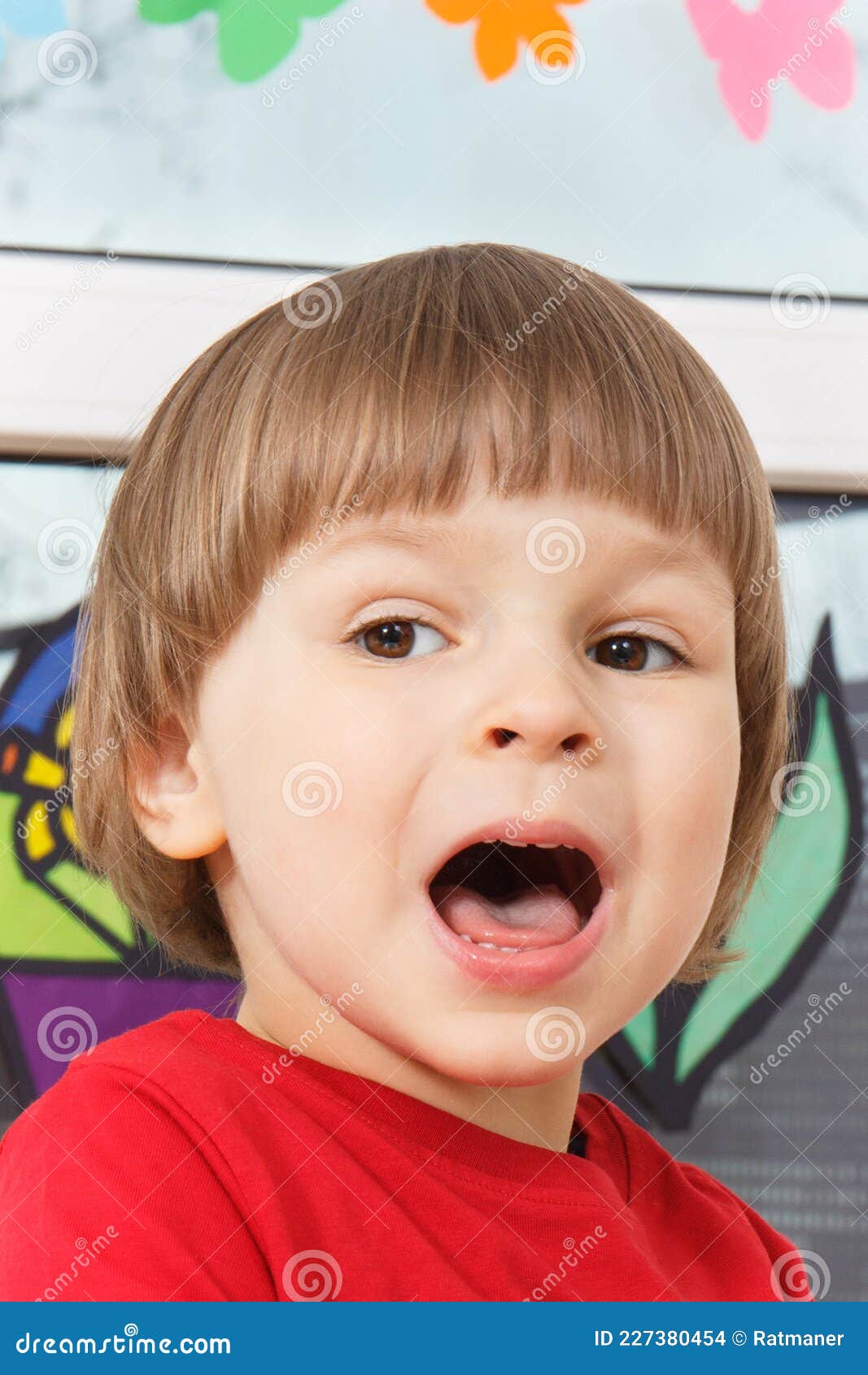Happy Smiling Boy. Positive Emotion in Childhood Stock Photo - Image of ...